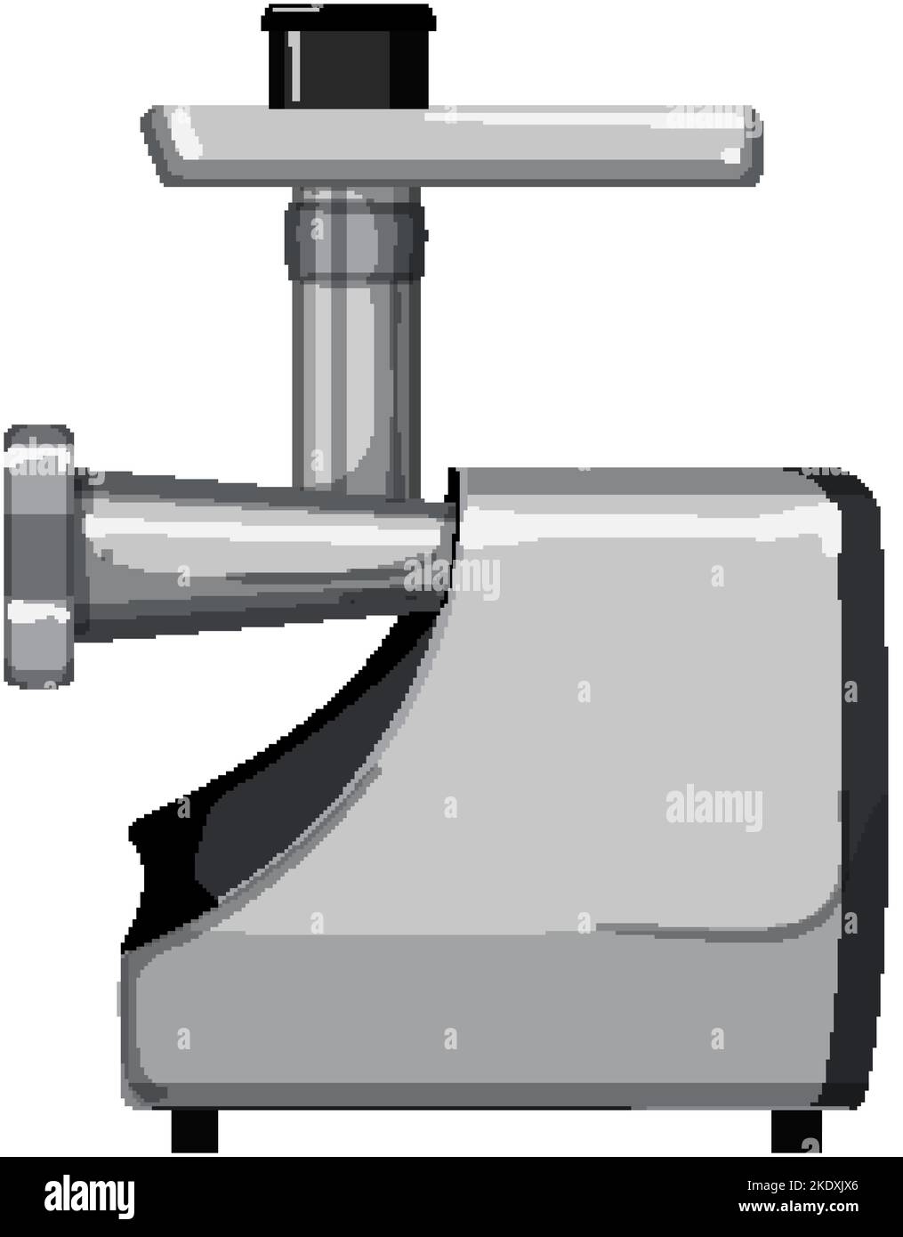 machine meat grinder cartoon vector illustration Stock Vector Image ...