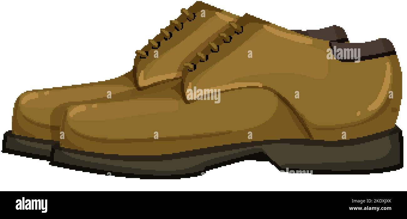 elegant man shoes cartoon vector illustration Stock Vector Image & Art ...