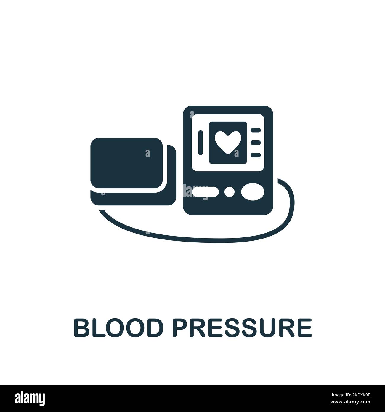 Blood Pressure icon. Monochrome simple Healthcare icon for templates ...