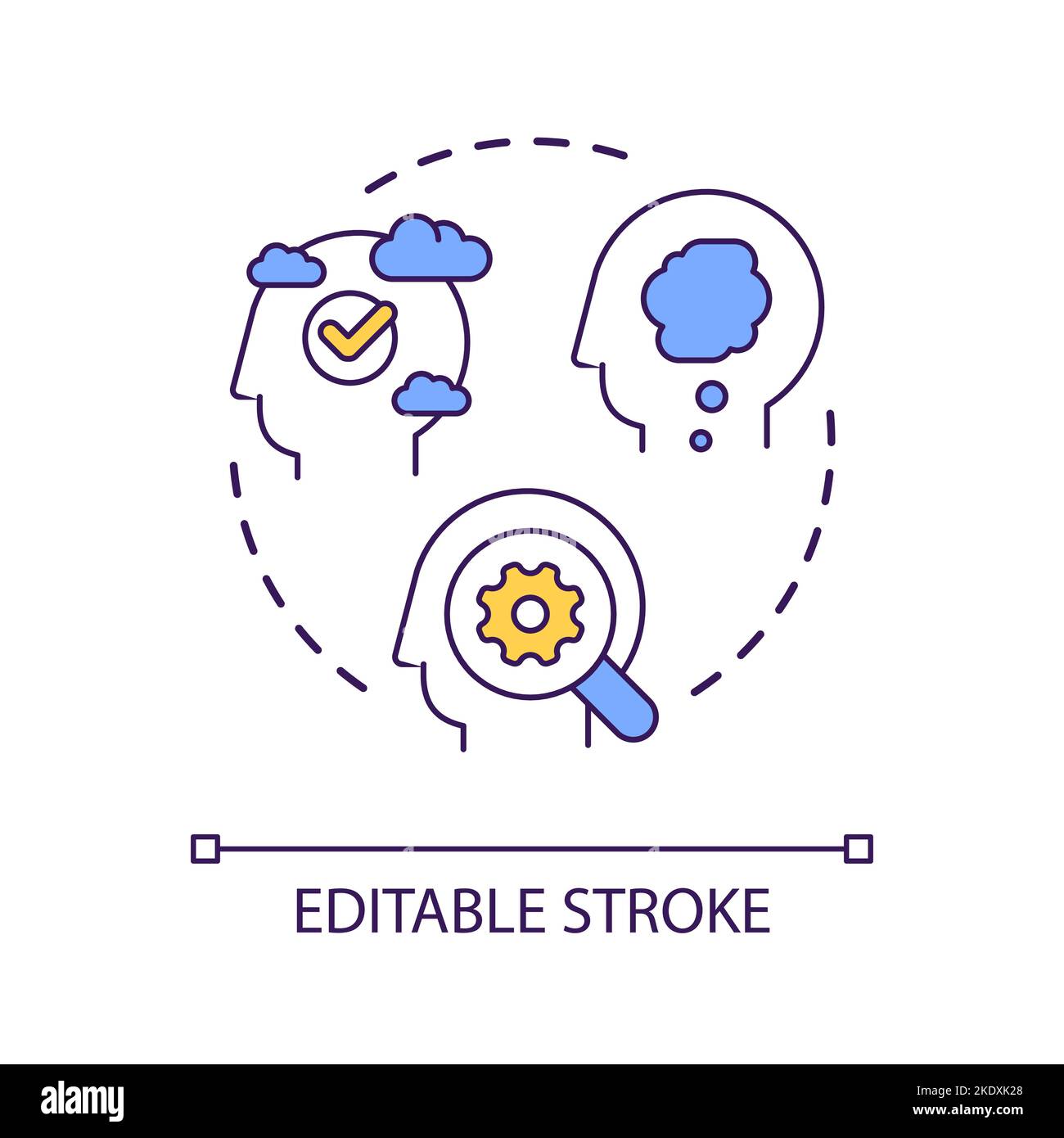 Mental model in UX design concept icon Stock Vector Image & Art - Alamy