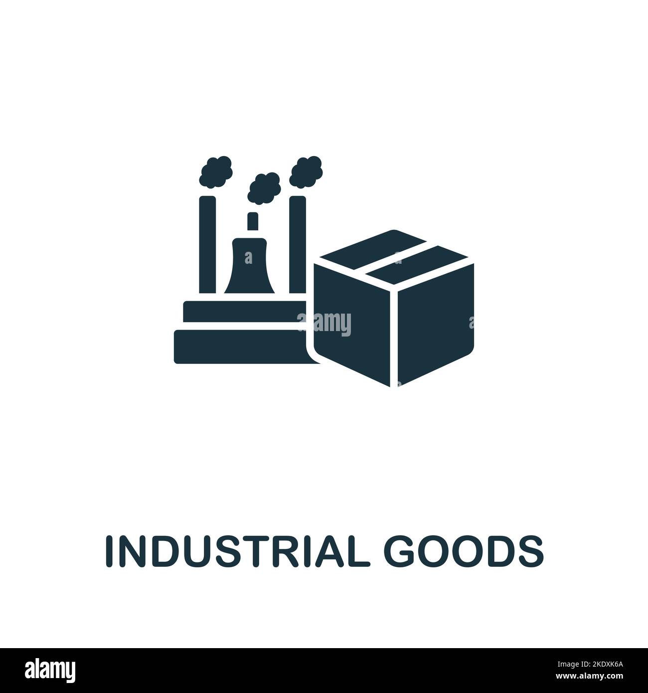 Industrial Goods icon. Simple line element global business symbol for ...
