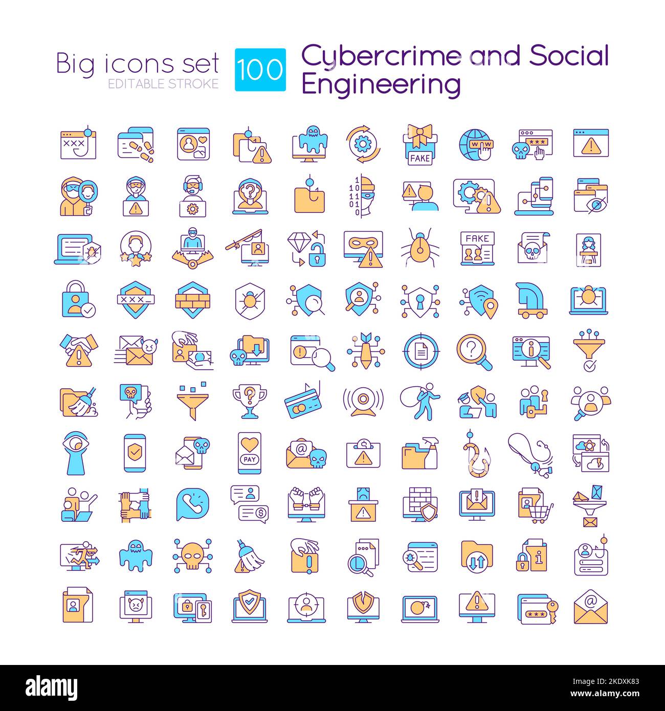 Symbol image cybercrime Stock Vector Images - Alamy