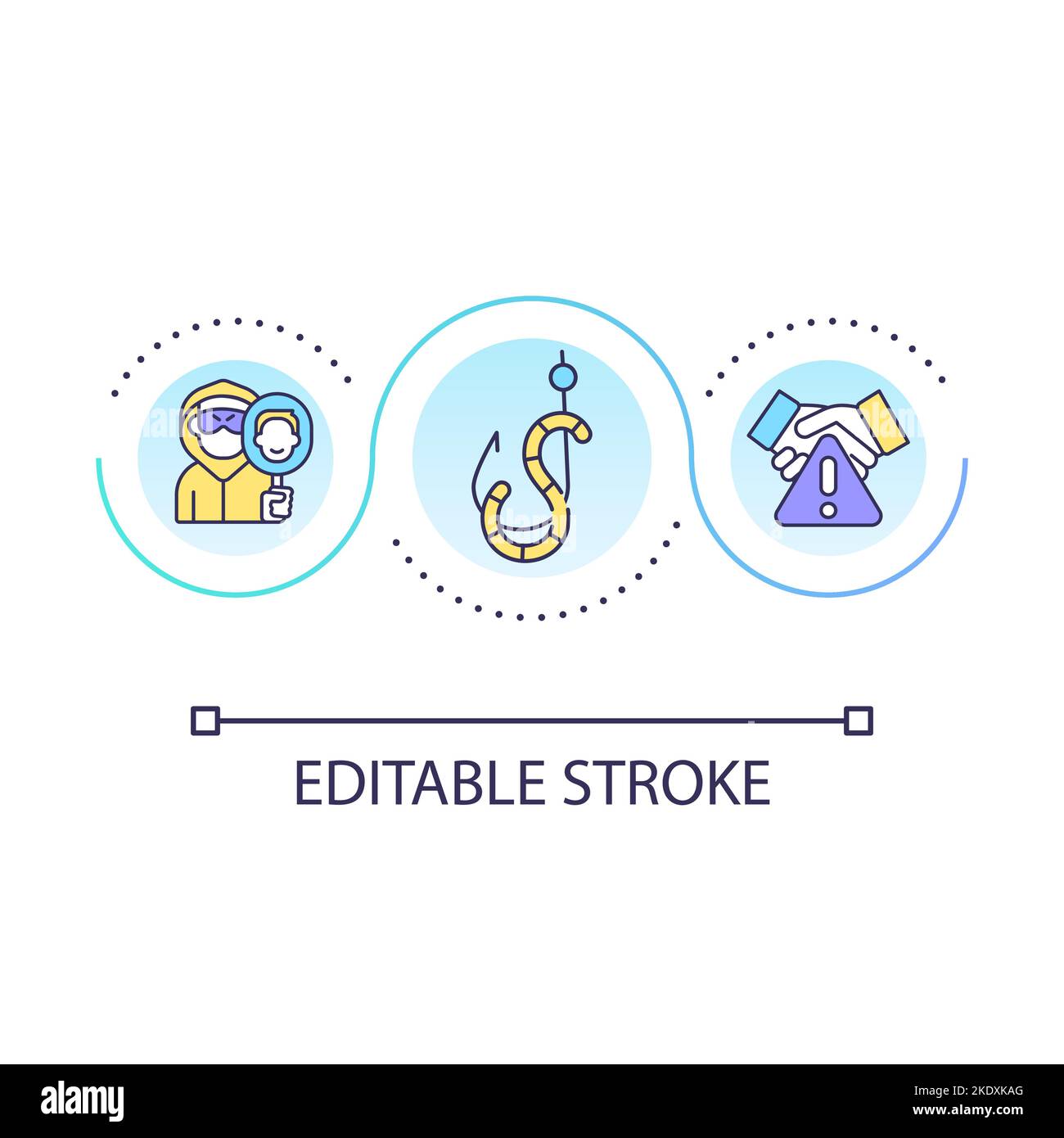 Traps for victim loop concept icon Stock Vector Image & Art - Alamy