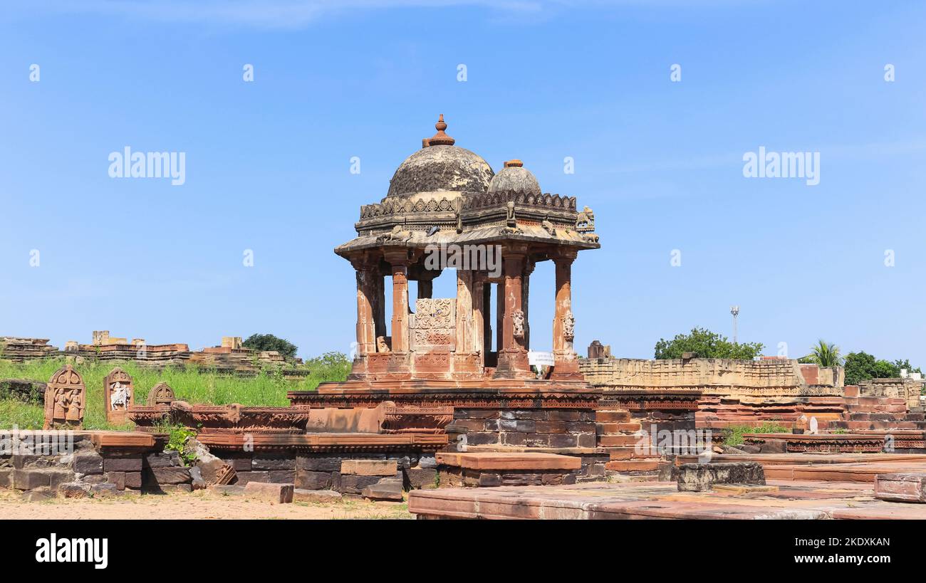 View of one of Royal Cenotaphs of Bhuj Chhatedi, Bhuj Necropolis ...