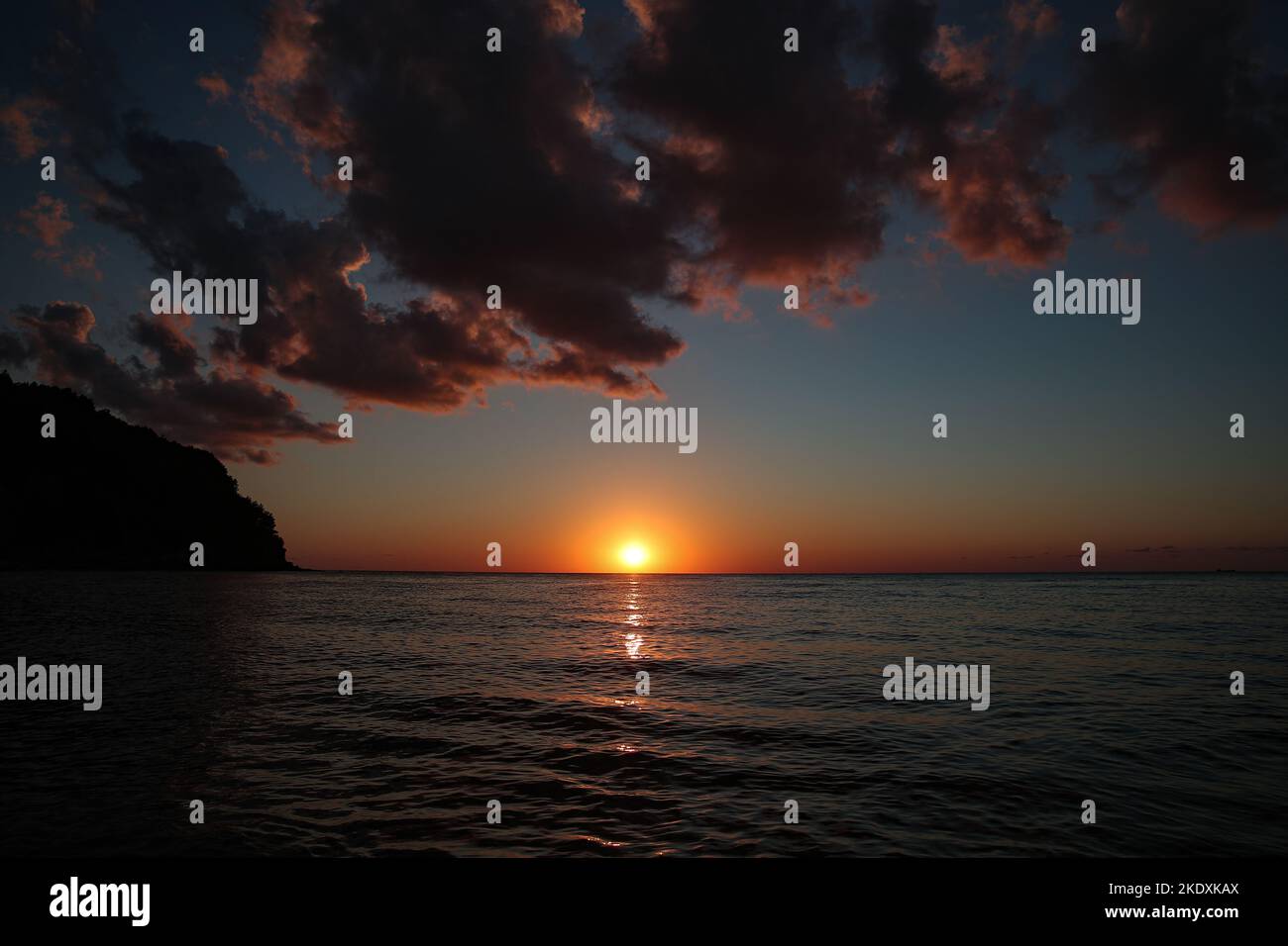 Sunset in the Black Sea Stock Photo - Alamy