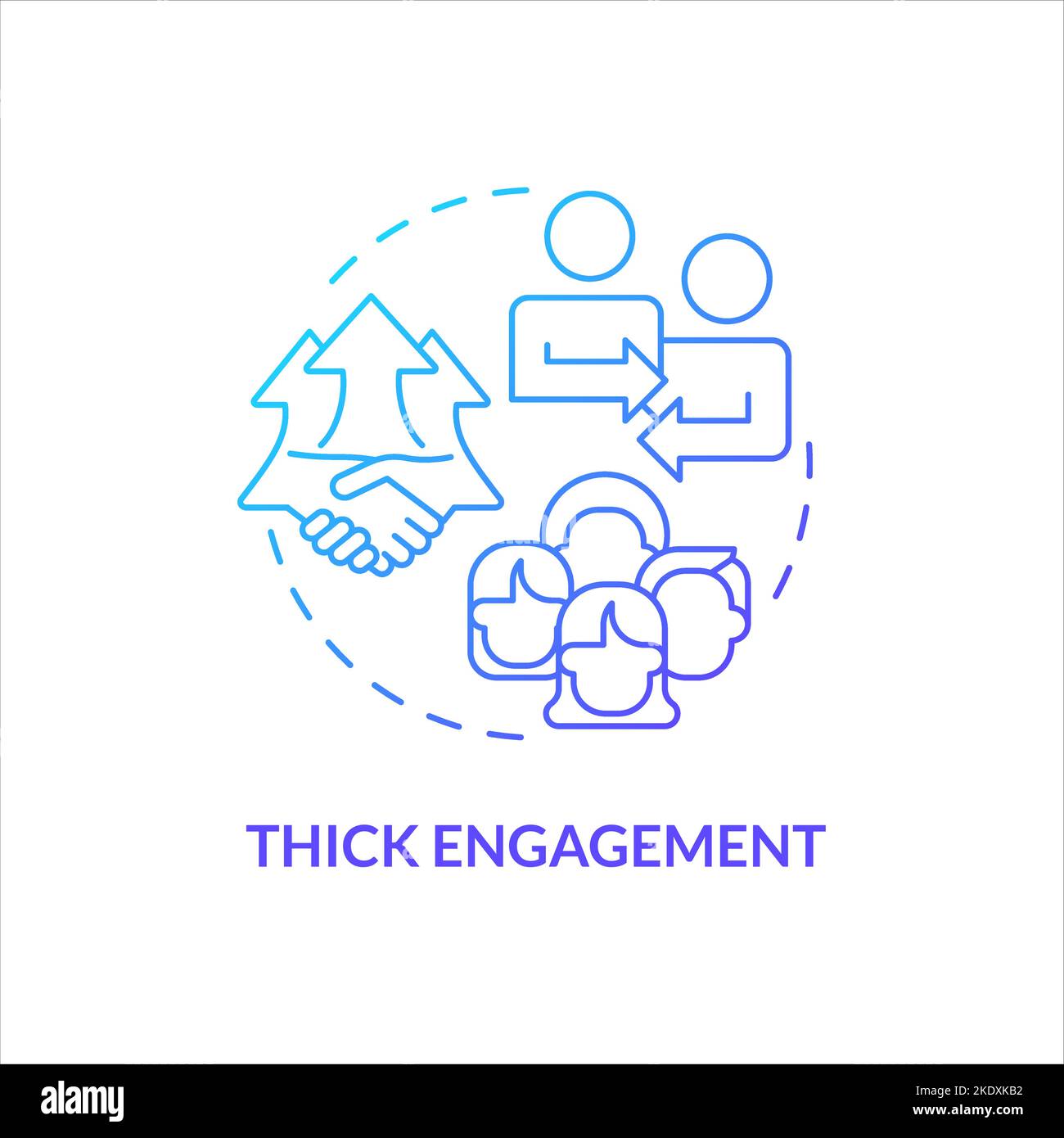 Thick engagement blue gradient concept icon Stock Vector Image & Art ... Thick engagement blue gradient concept icon Stock Vector Image & Art ...