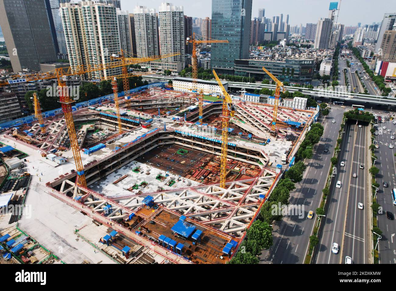 Aerial photos show the Alibaba Central China Headquarters Project has ...