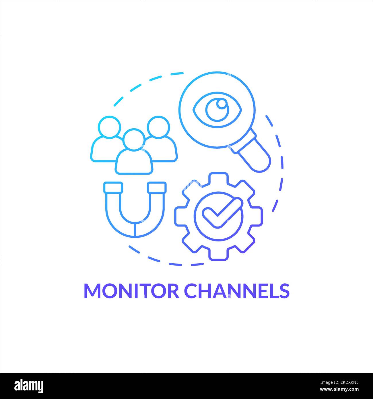Monitor channels blue gradient concept icon Stock Vector Image & Art ... Monitor channels blue gradient concept icon Stock Vector Image & Art ...
