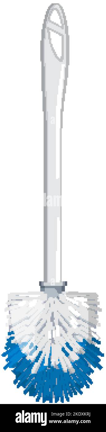 wc toilet brush cartoon vector illustration Stock Vector Image & Art ...