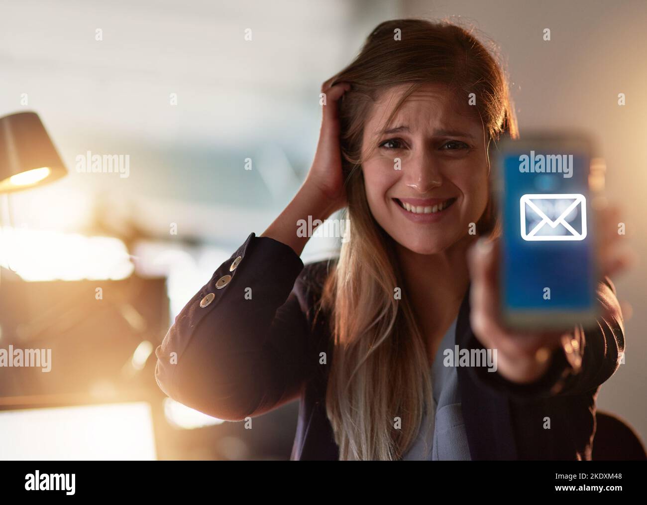 Frantic woman hi-res stock photography and images - Alamy