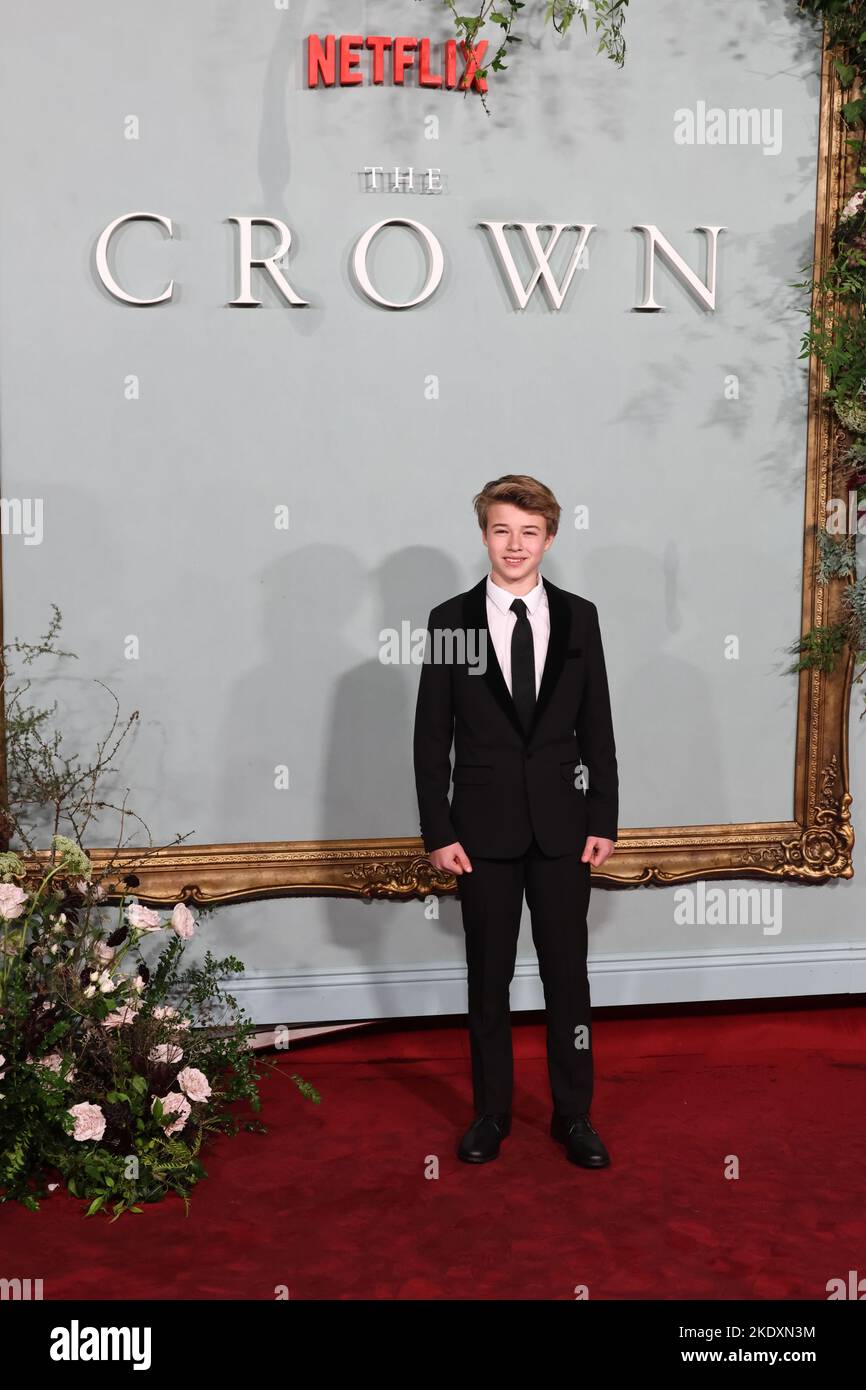 Timothee Sambor, The Crown Season 5 World Premiere, Theatre Royal Drury ...