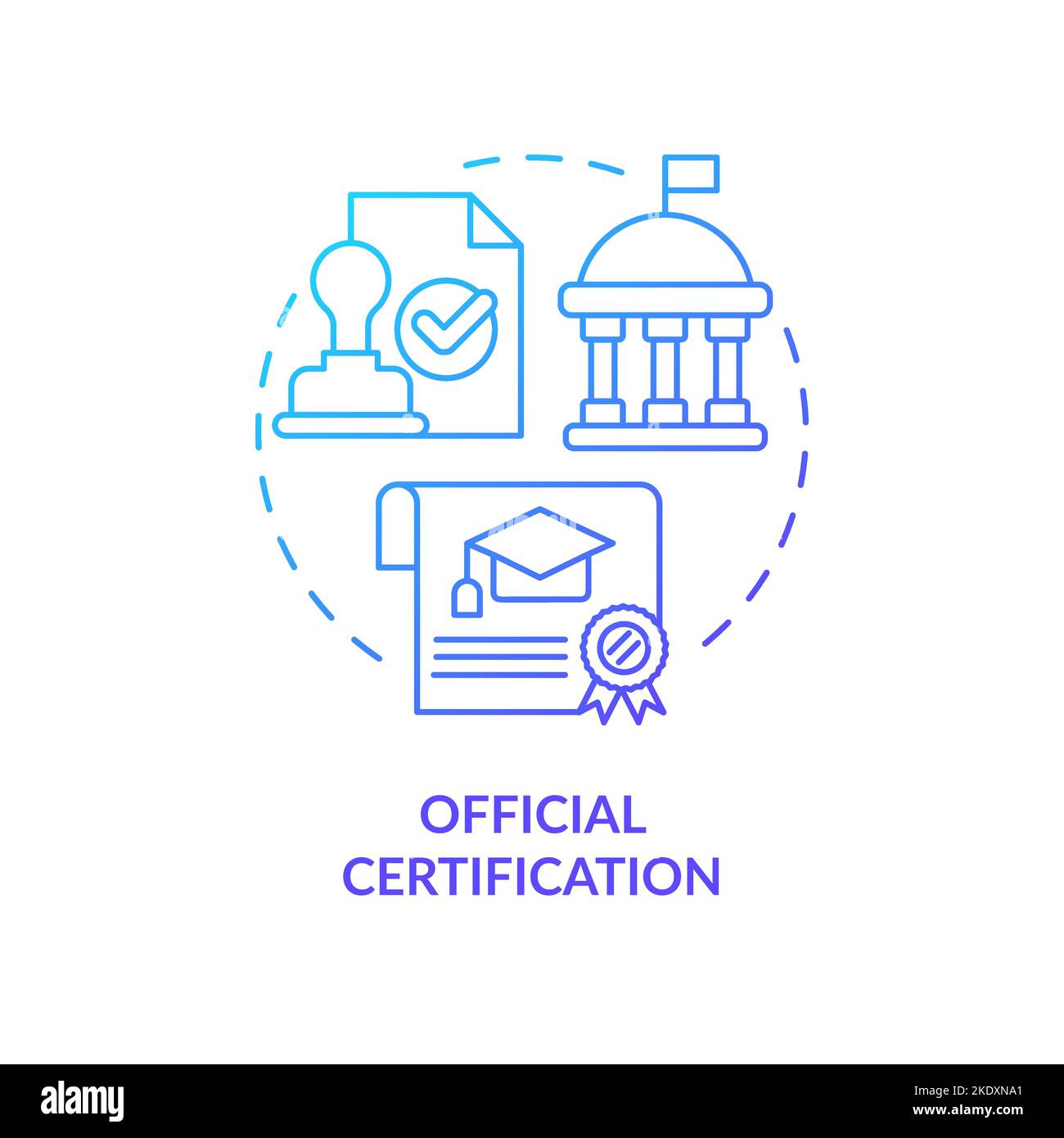 Professional certification image Stock Vector Images - Alamy