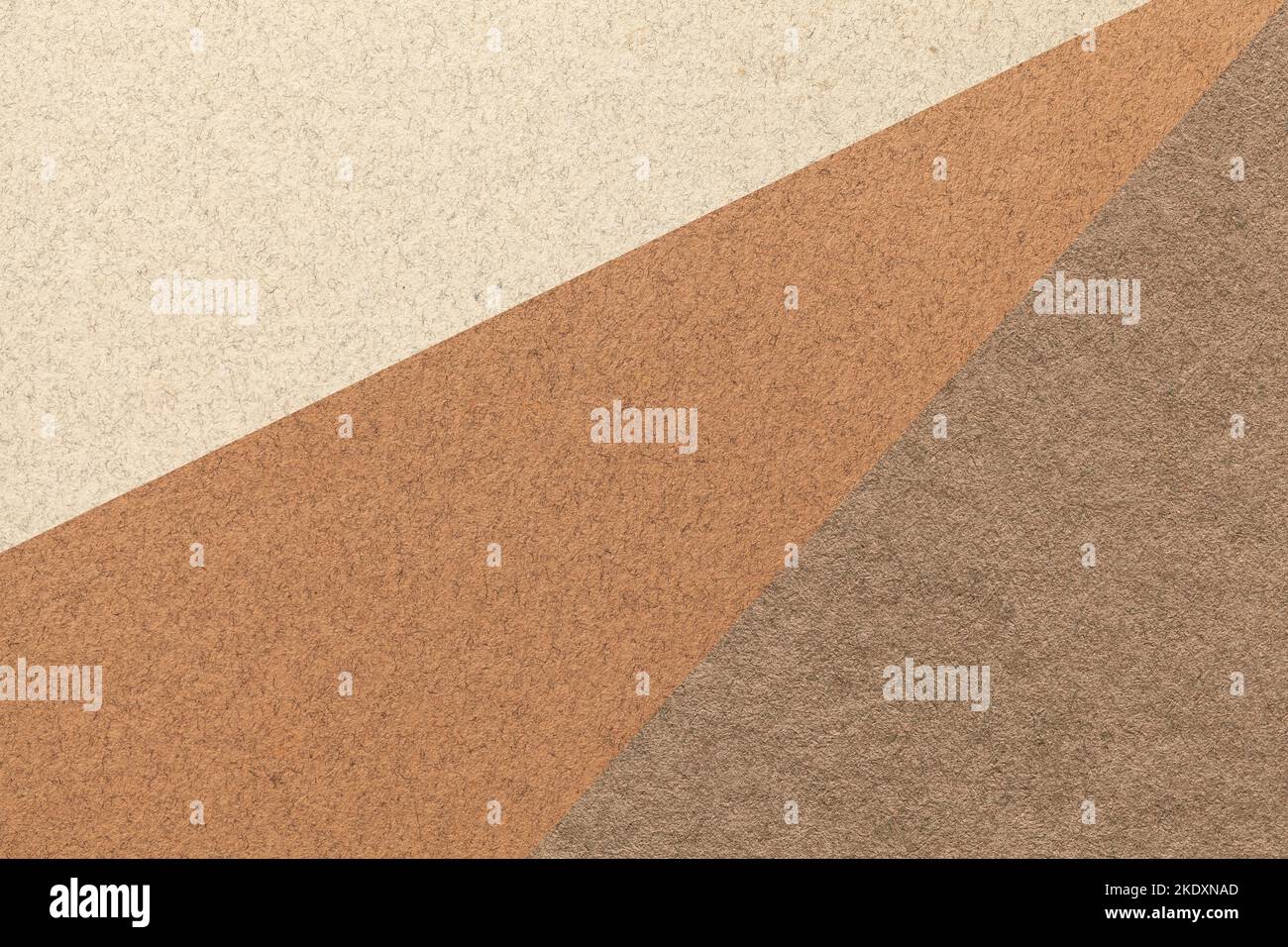 Texture of old craft beige, brown and umber color paper background ...