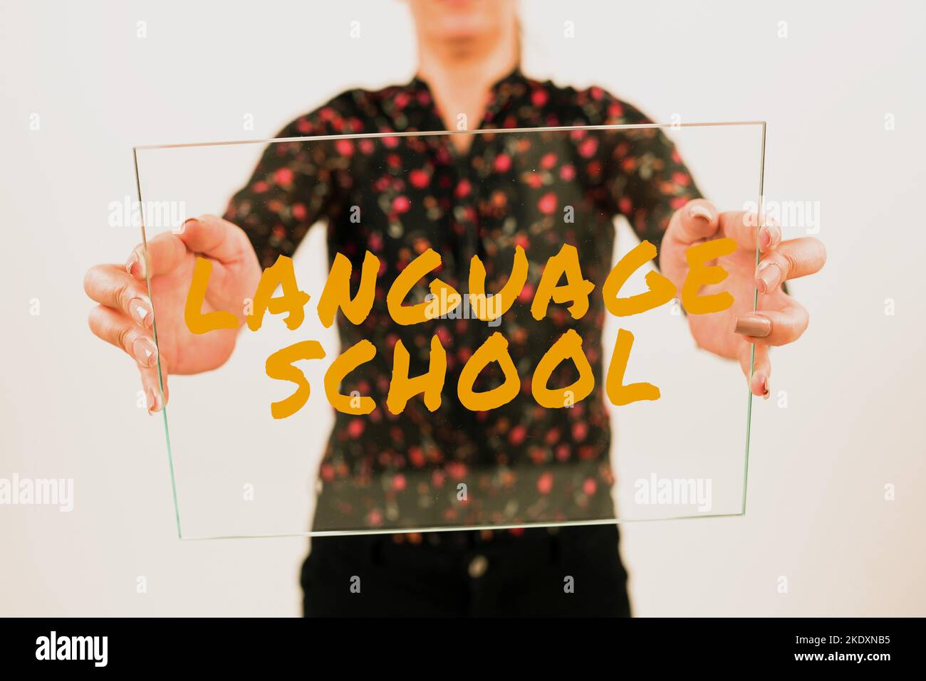 Hand writing sign Language School, Conceptual photo educational ...