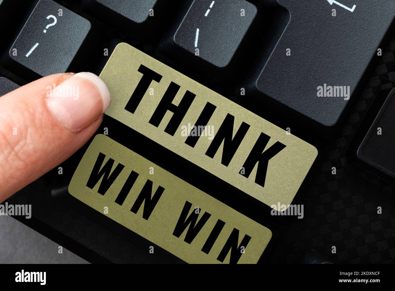 Inspiration showing sign Think Win Win, Business concept Business ...