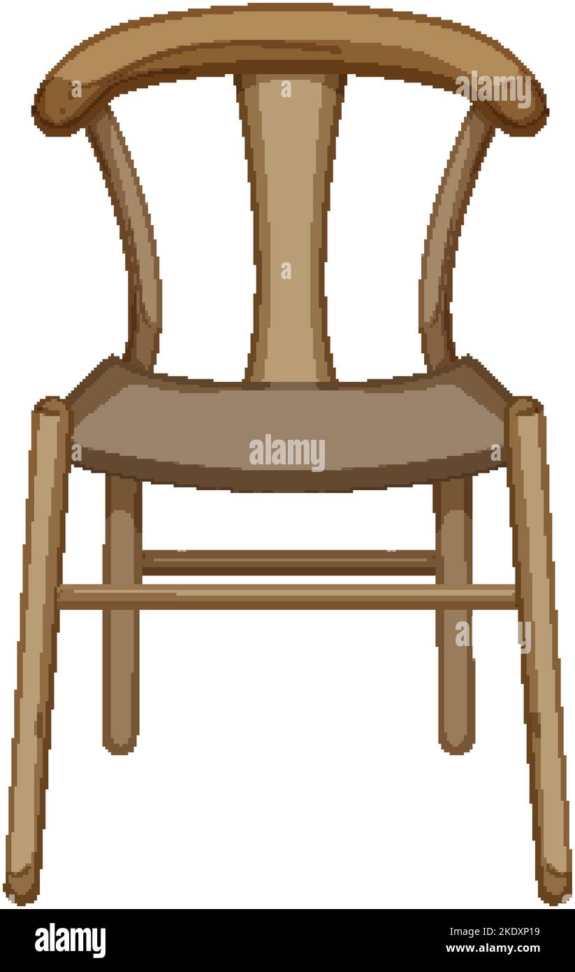 home wooden chair cartoon vector illustration Stock Vector Image & Art ...