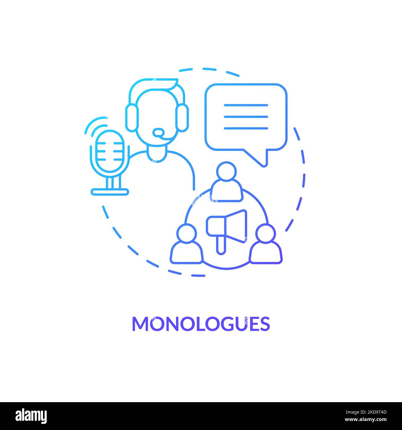 Monologues blue gradient concept icon Stock Vector Image & Art - Alamy Monologues blue gradient concept icon Stock Vector Image & Art - Alamy