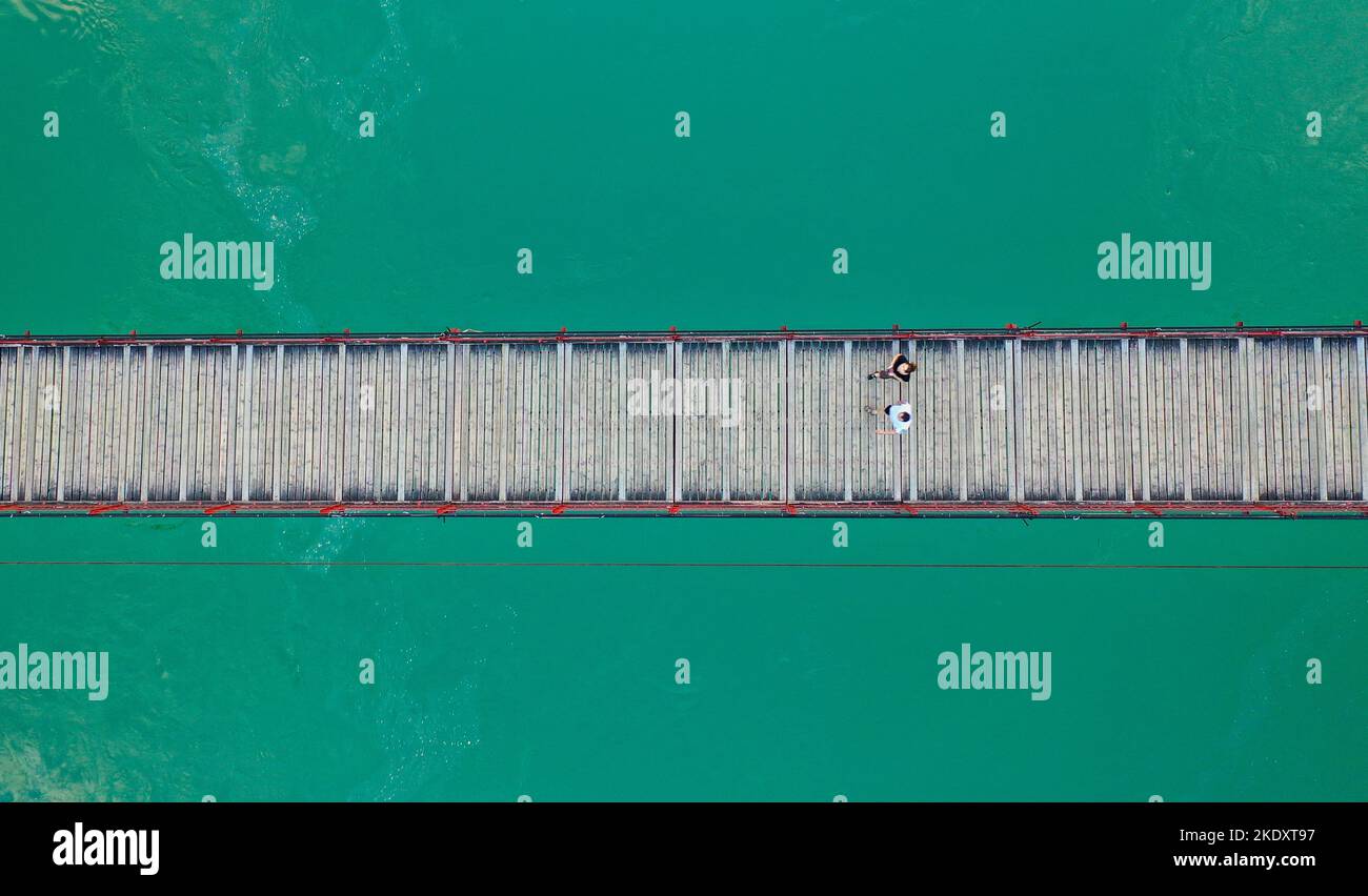 Aerial photos show China's fourth largest cable bridge - Longwan Cable ...