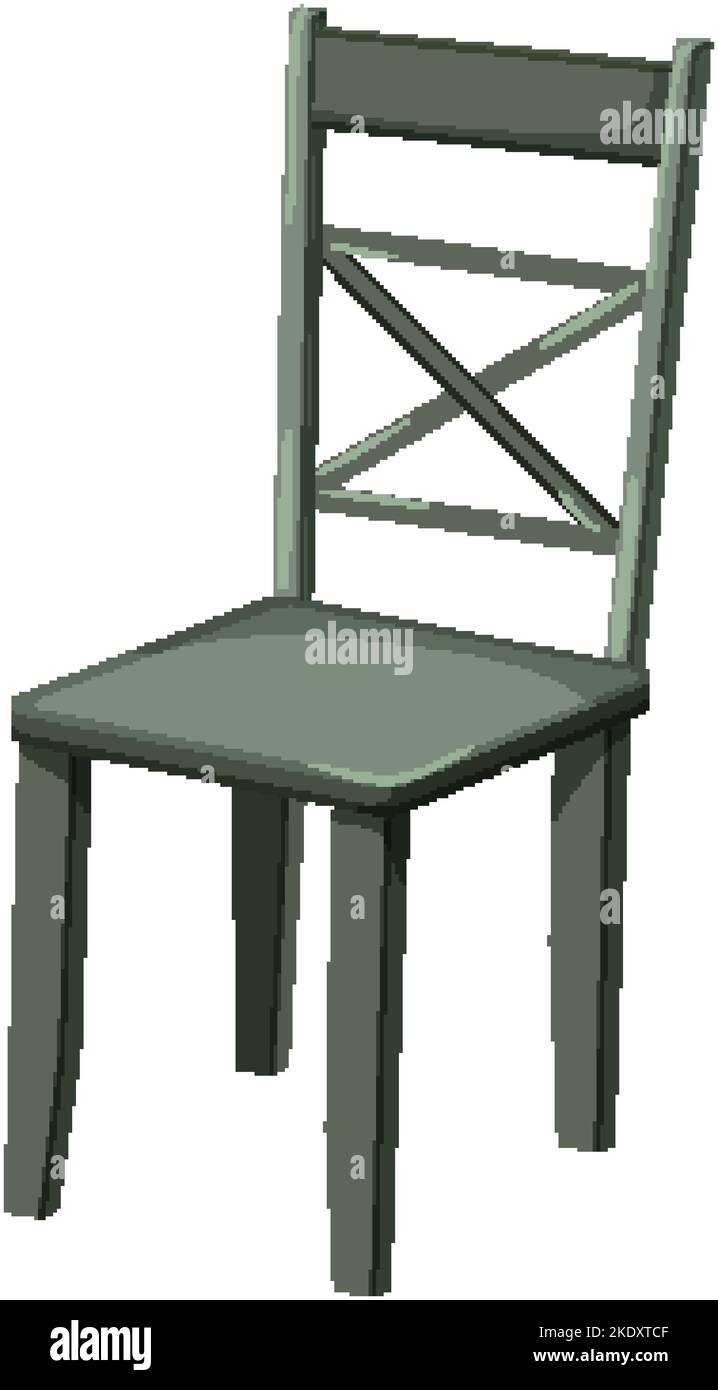 room wooden chair cartoon vector illustration Stock Vector Image & Art ...