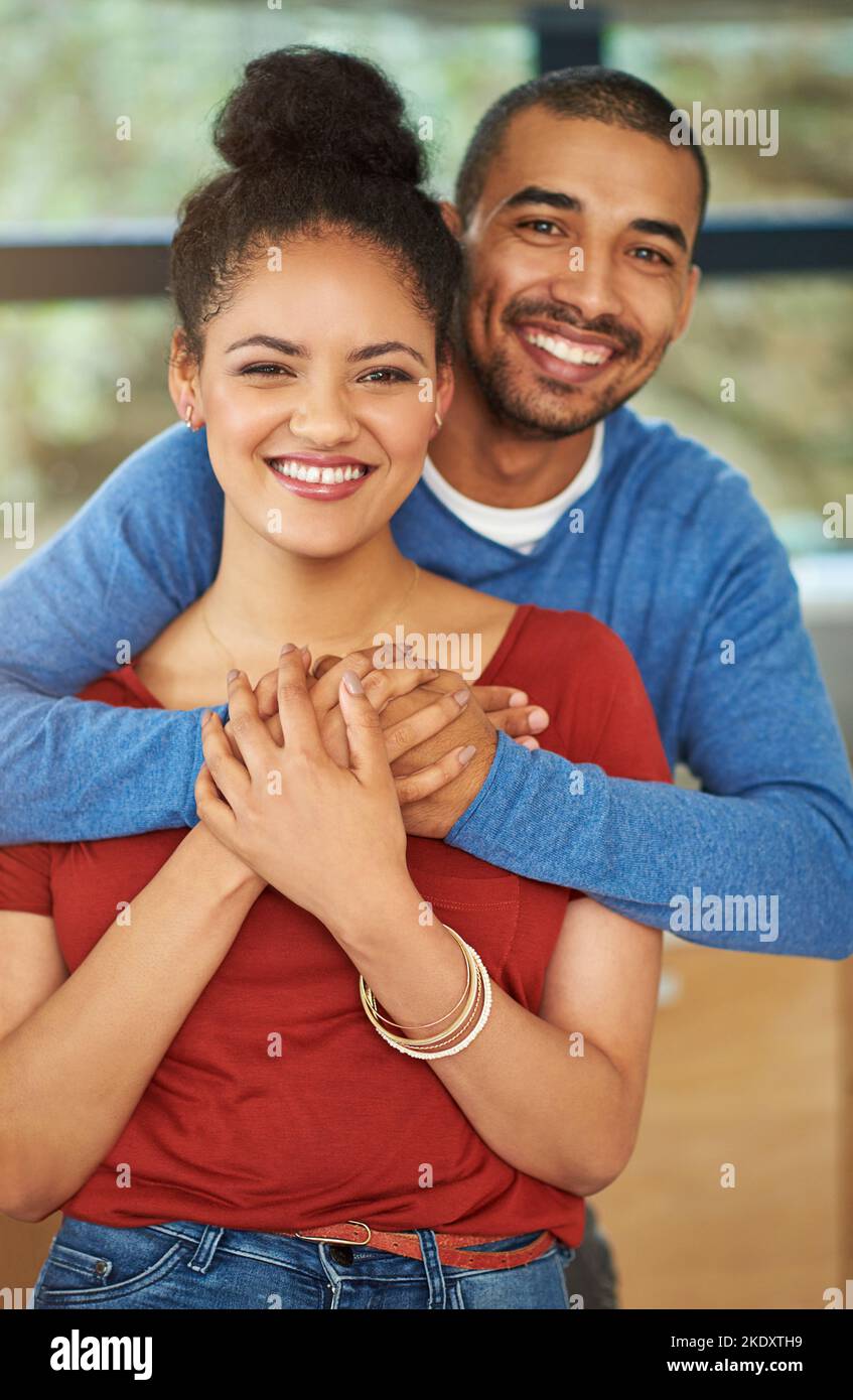 I love her to the moon and back. Cropped portrait of a handsome young ...