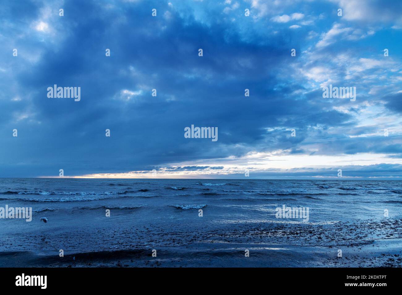 Blue Baltic sea at Liepaja, Latvia Stock Photo - Alamy
