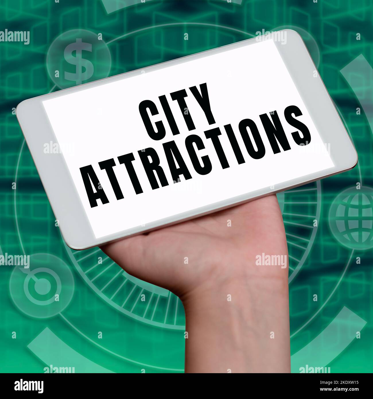 Text showing inspiration City Attractions, Business approach place that ...