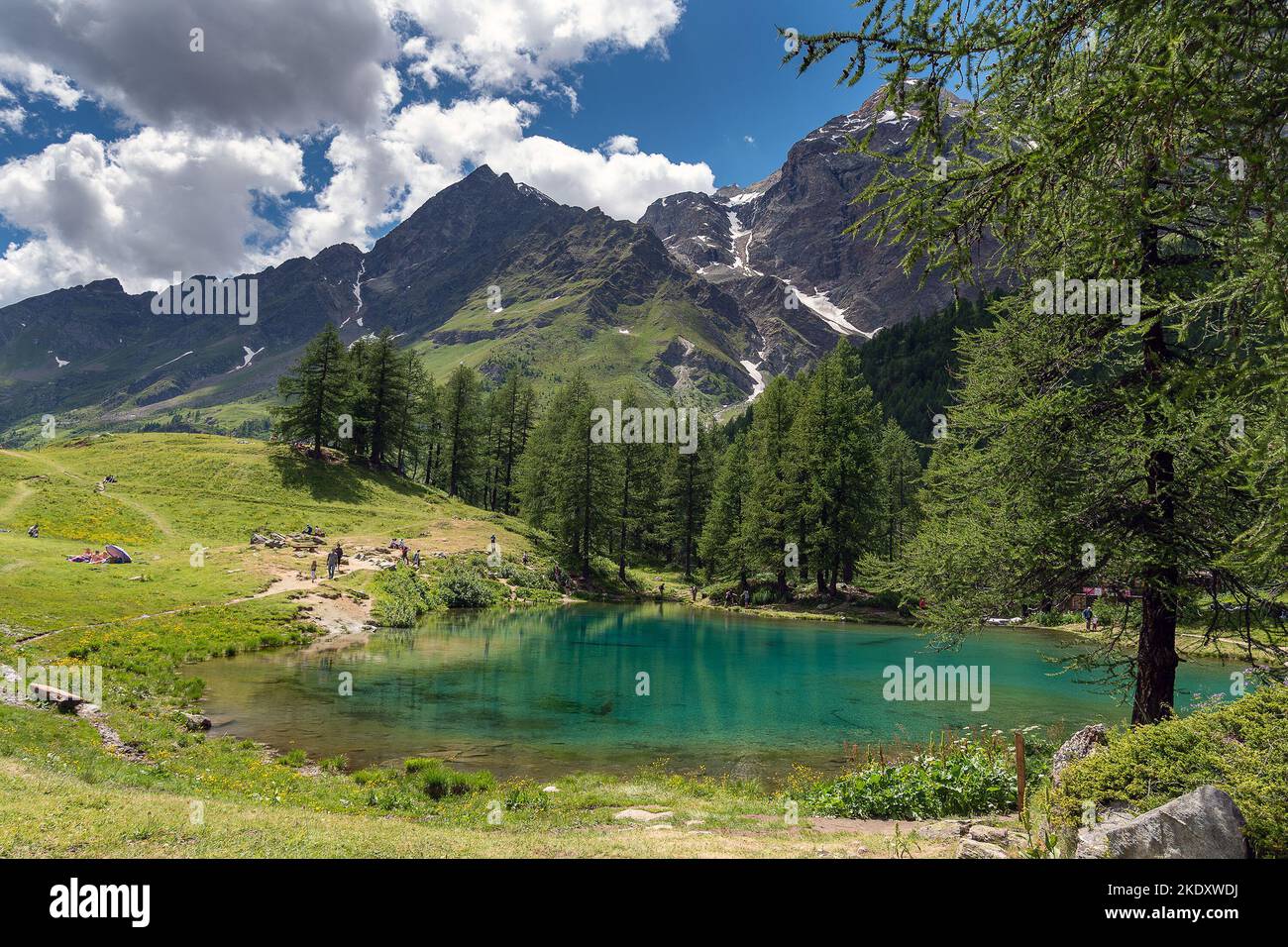 Breuil cervinia hiking hi-res stock photography and images - Alamy