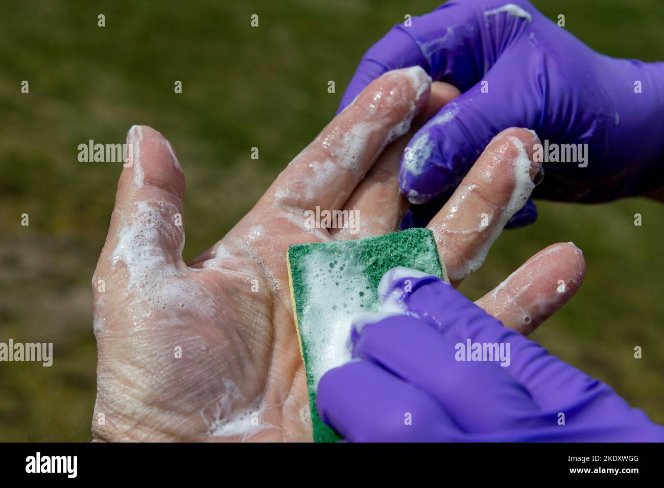 Washing of hand by soap Stock Photo - Alamy