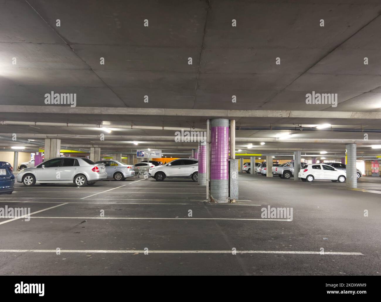 Parking garage interior red hi-res stock photography and images - Alamy