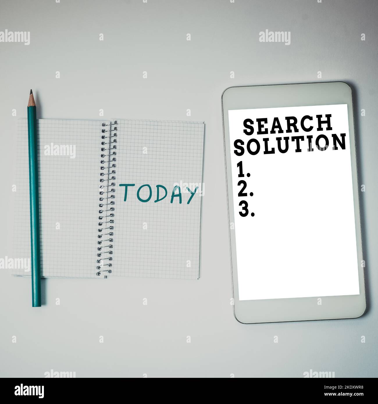 Hand writing sign Search Solution, Business showcase finding the appropriate answer while ...