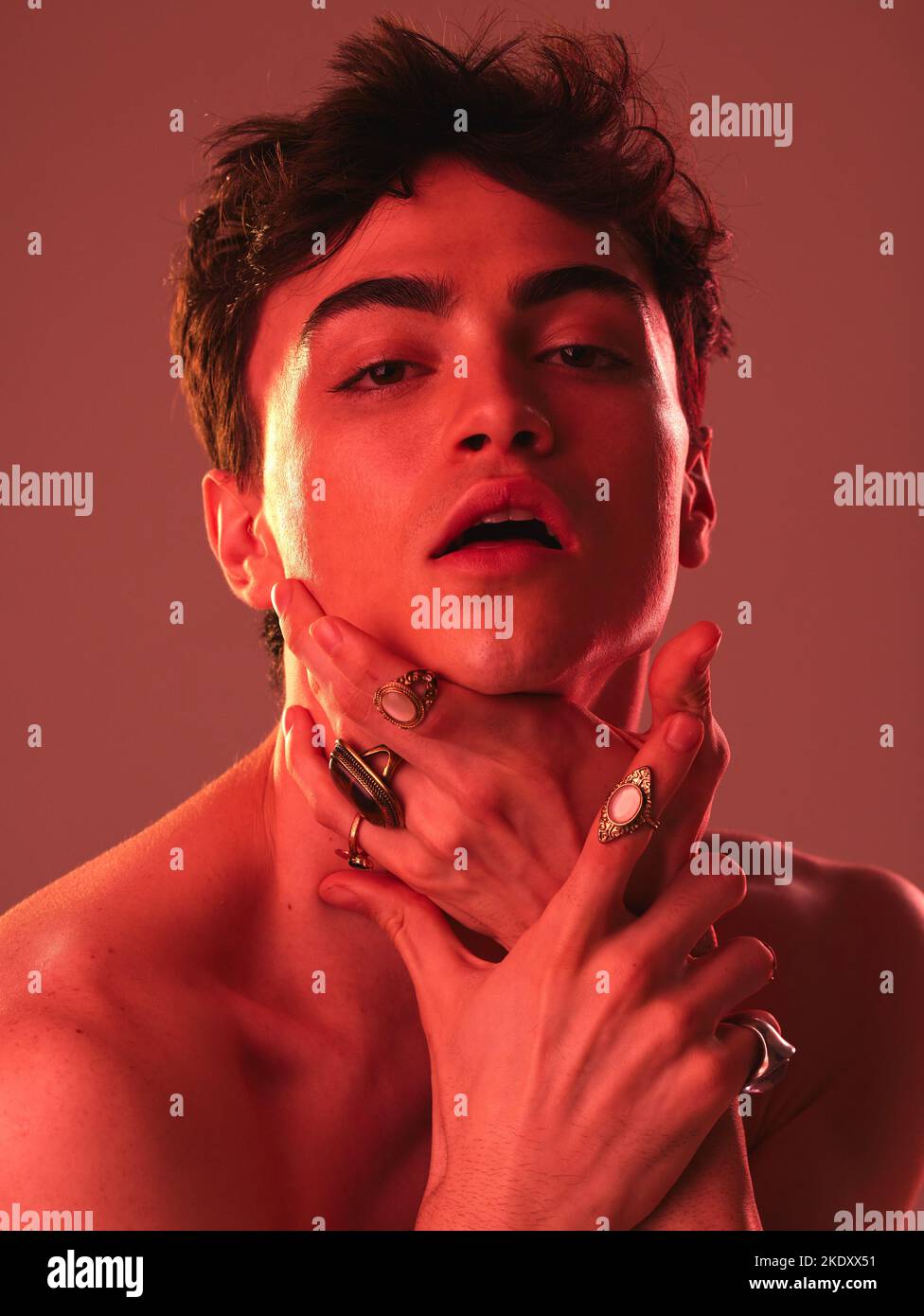 Red head male model hi-res stock photography and images - Alamy