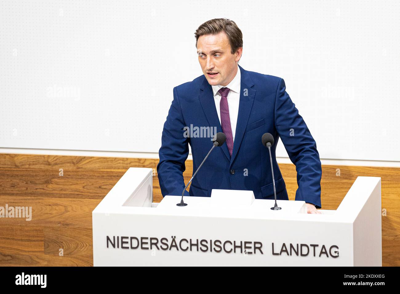 Hanover, Germany. 09th Nov, 2022. Sebastian Lechner (CDU), leader of ...