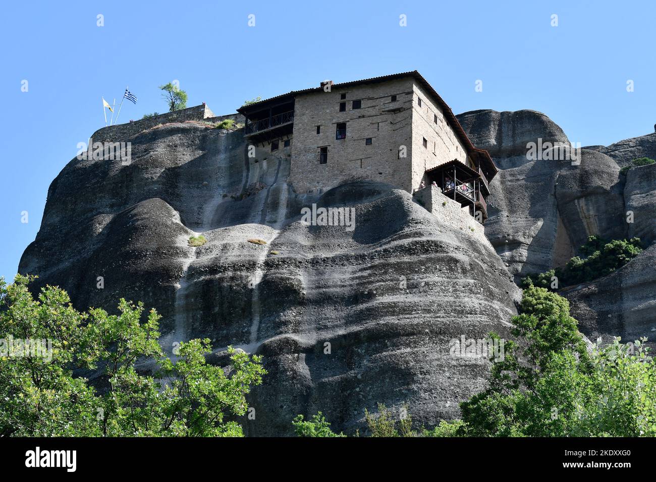 Greece, monastery St. Nicholas Anapafsas, one of the Meteora ...
