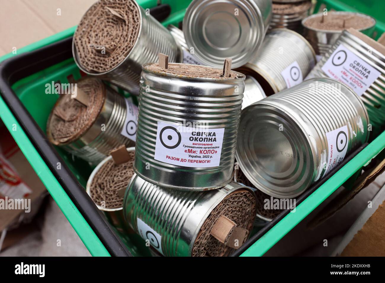 KHARKIV REGION, UKRAINE - NOVEMBER 8, 2022 - Members of the My:kolo ...