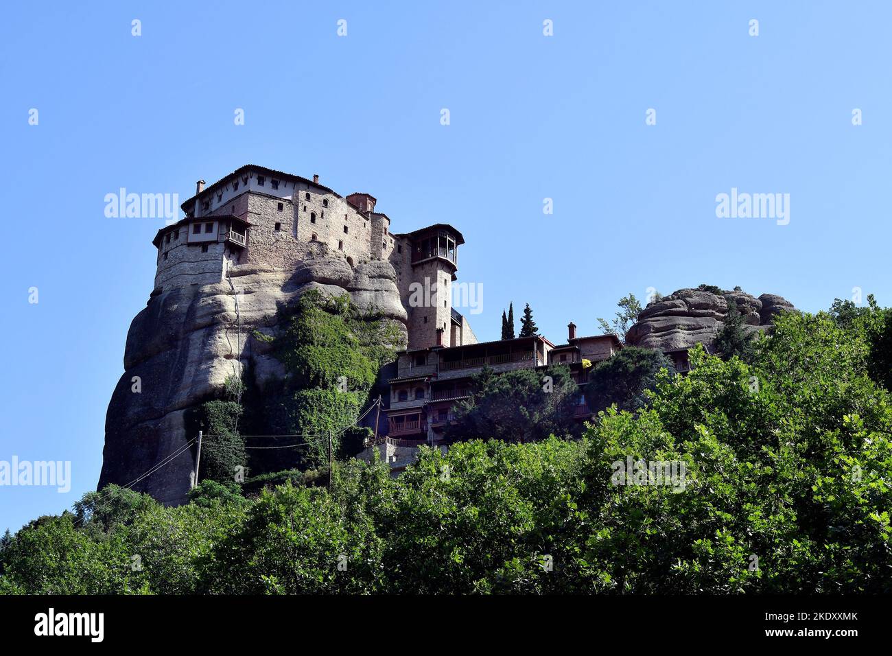 Greece, monastery St. Nicholas Anapafsas, one of the Meteora ...