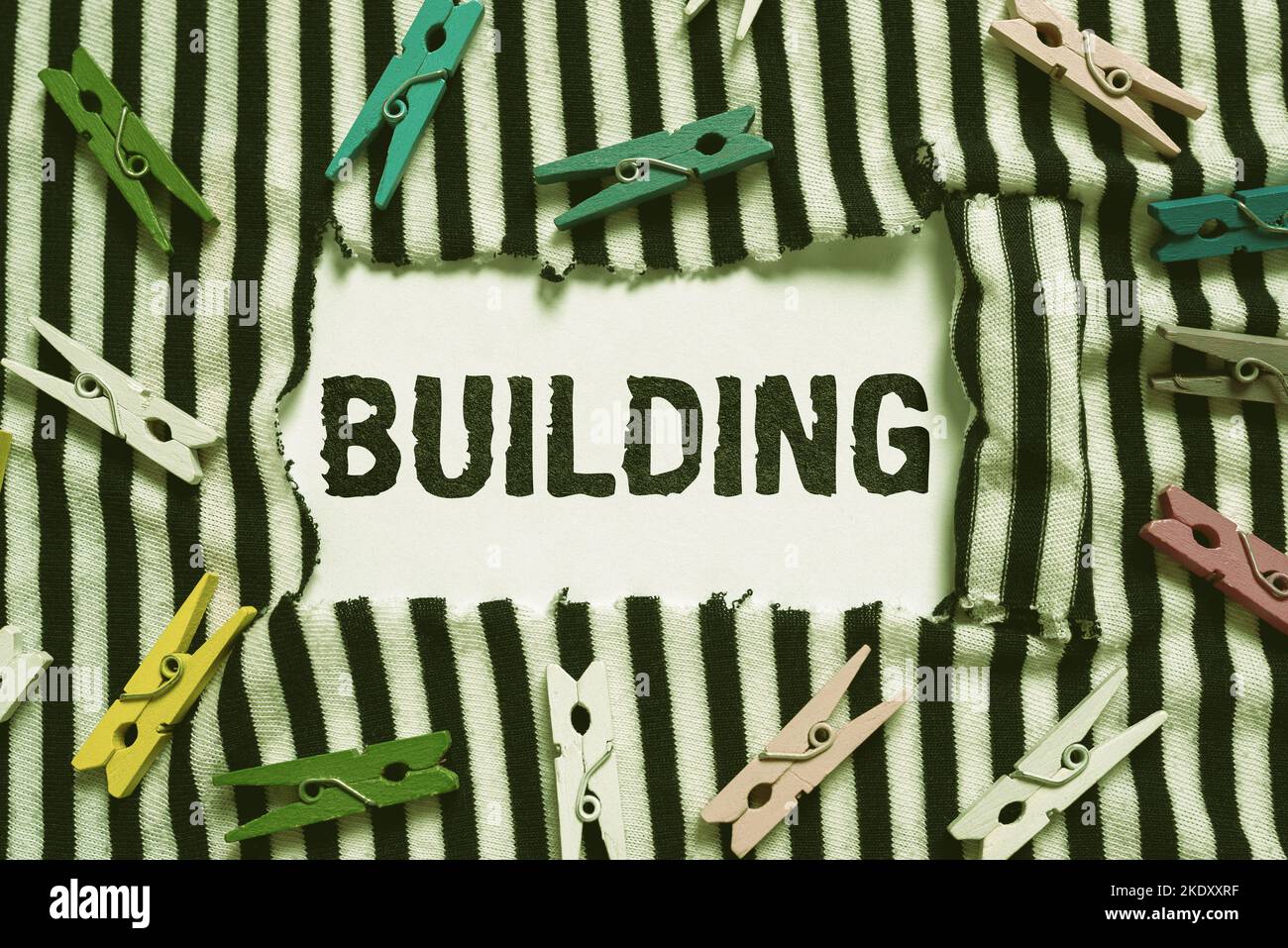 Sign displaying Building, Business overview the art or business of ...