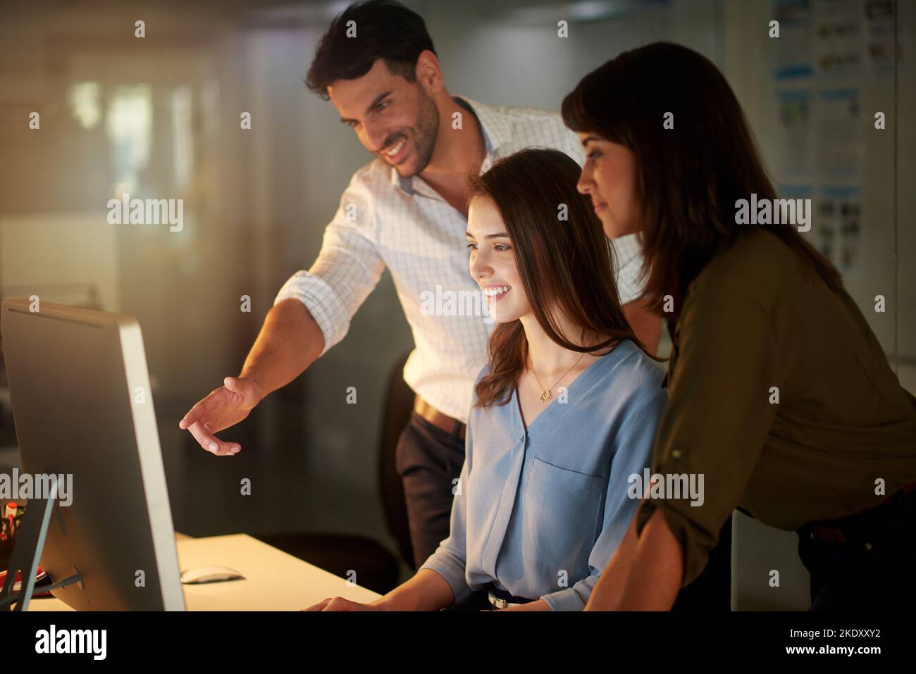 They make brainstorming look easy. a group of colleagues brainstorming ...