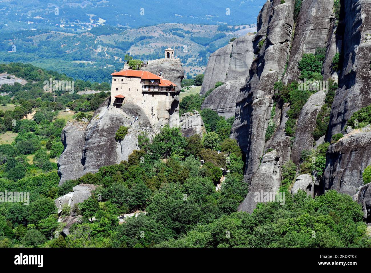 Greece, monastery St. Nicholas Anapafsas, one of the Meteora ...