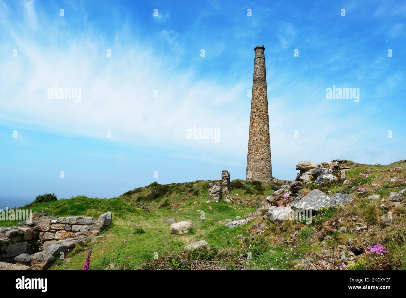 Abandoned tin, copper and arsenic mines at Botallack, Cornwall. A world ...