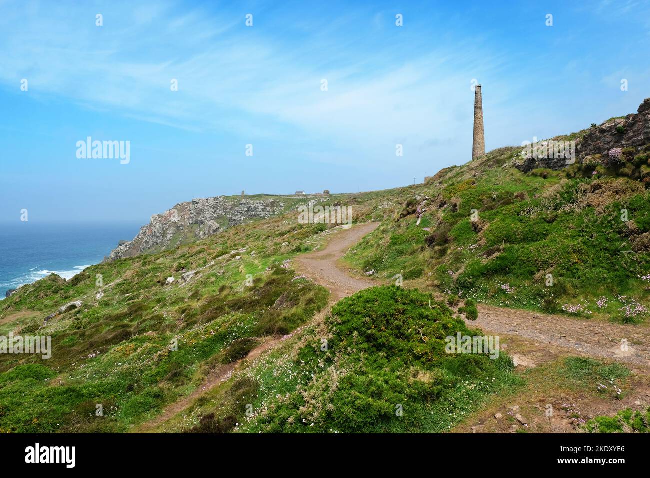 Abandoned tin, copper and arsenic mines at Botallack, Cornwall. A world ...