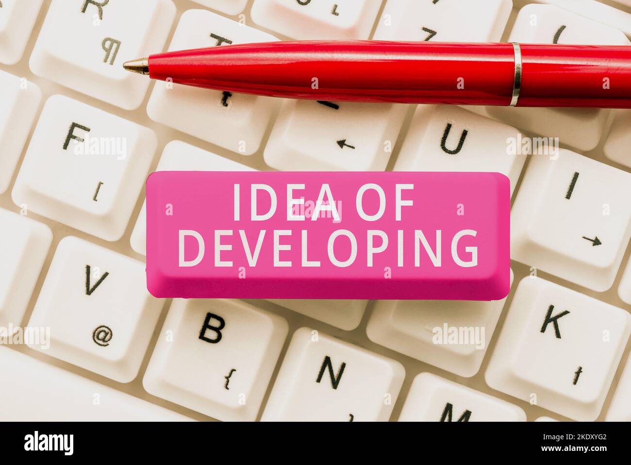 Writing displaying text Idea Of Developing, Concept meaning Startup ...