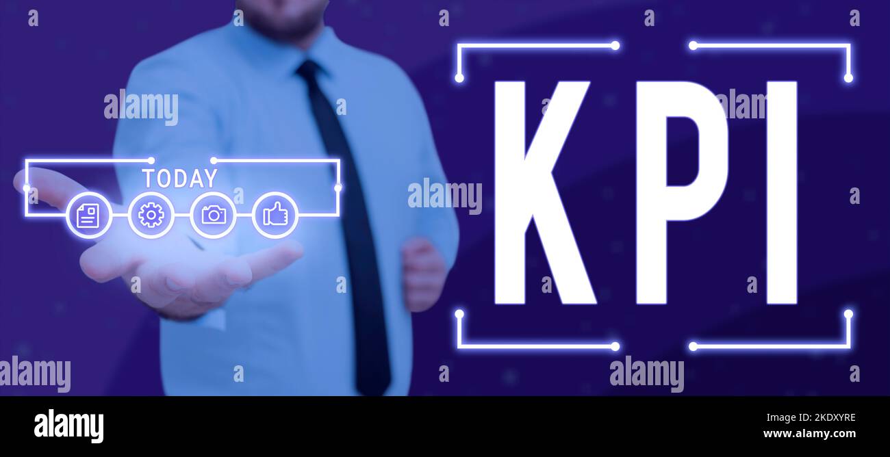 Text caption presenting Kpi, Business overview demonstrates how ...