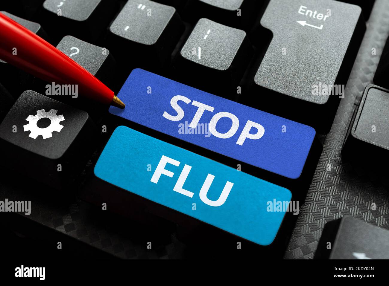 Writing displaying text Stop Flu, Business approach put an end of the ...