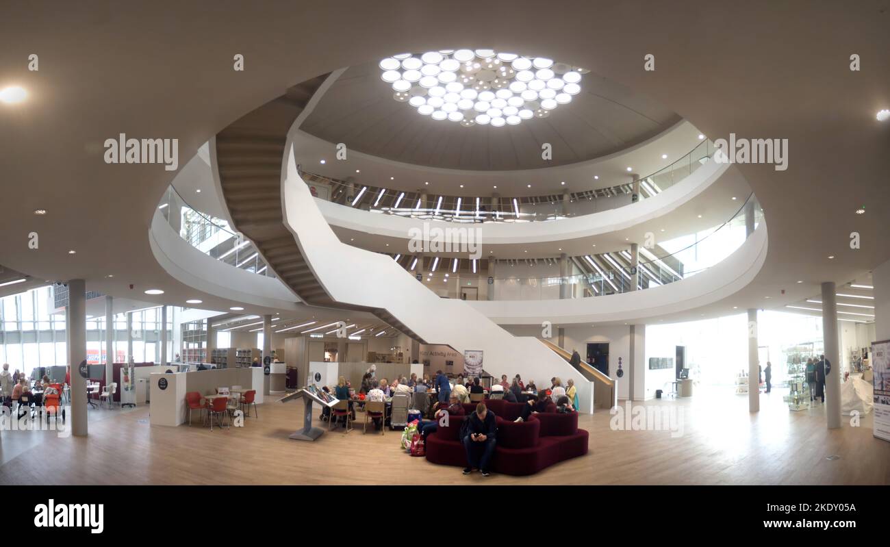 Interior of The Word, National Centre for the Written Word, South Shields, Tyneside Stock Photo ...