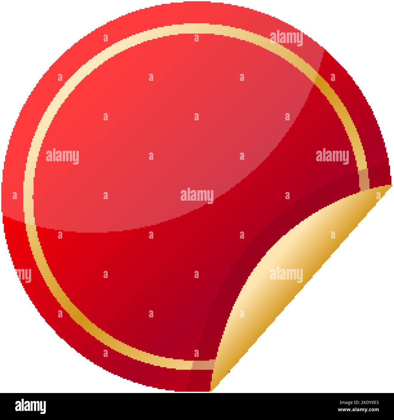 sticker ribbon cartoon vector illustration Stock Vector Image & Art - Alamy