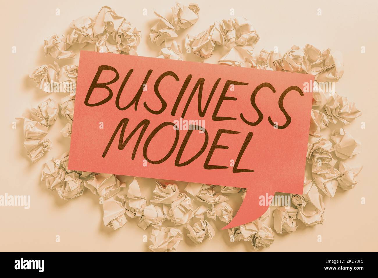 Text sign showing Business Model, Word for model showing how a company ...