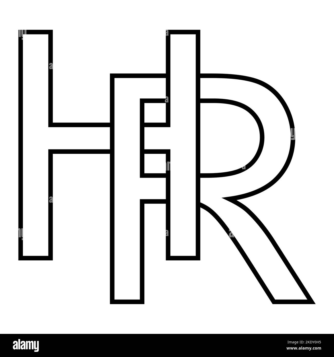 Hr letters hi-res stock photography and images - Alamy