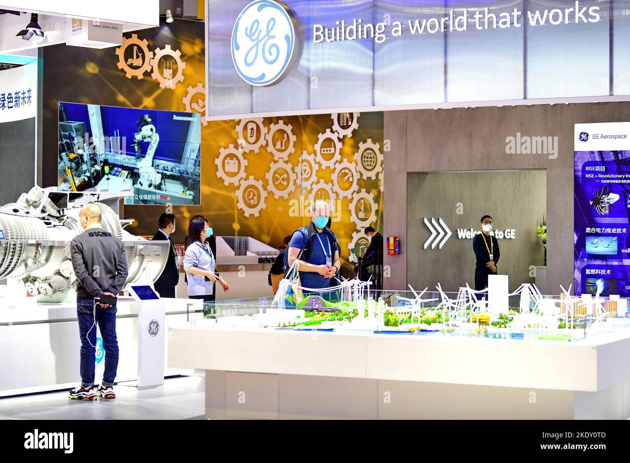 "RISE" conceptual model at GE booth, Shanghai, China, 8 November, 2022 ...