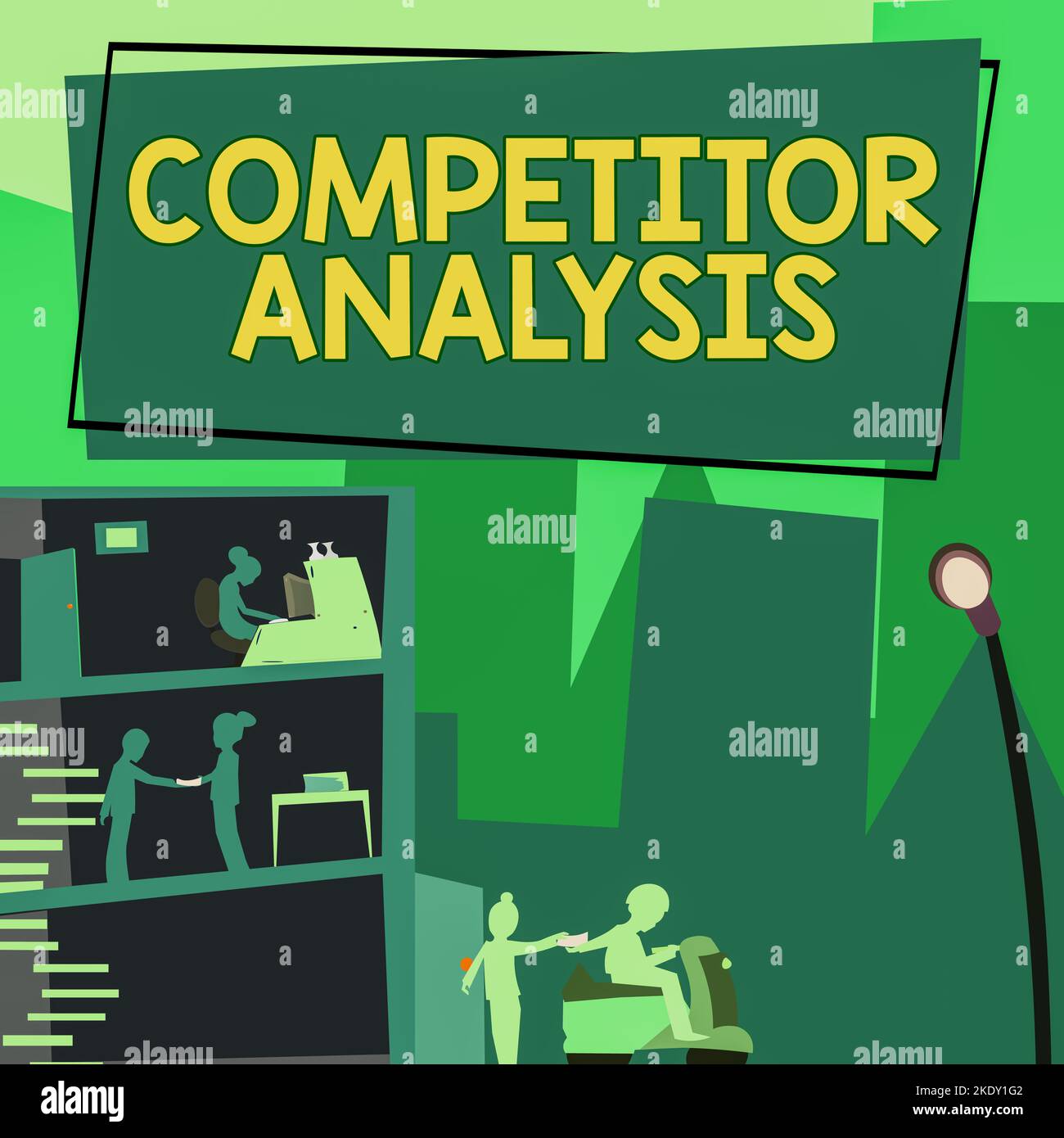 Text showing inspiration Competitor Analysis, Business idea Determine ...