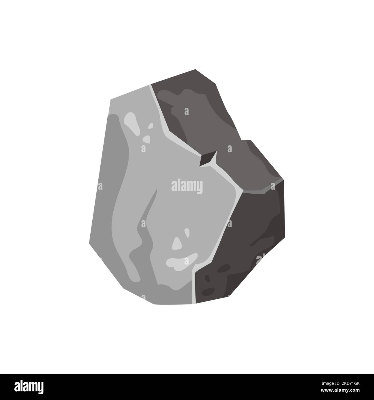 Cartoon rock of different bouldesrs. Stone of various shapes. Heap of ...